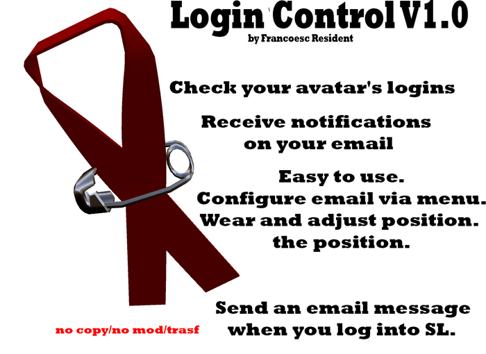 Second Life Marketplace - Login Control V1.0 (boxed)MP